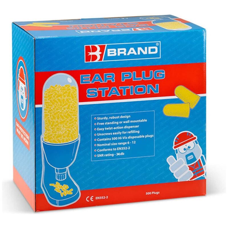 B Brand Ear Plug Dispenser Including 500 Ear Plugs - Pronto Direct